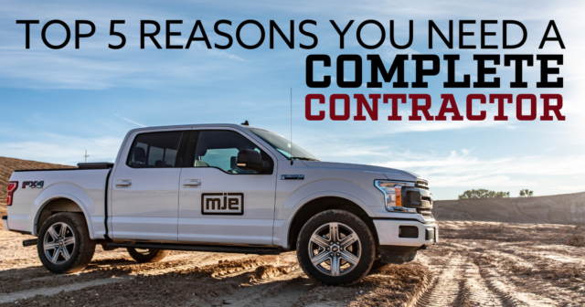 Comprehensive Construction Solutions Under One Roof | MJE LLC